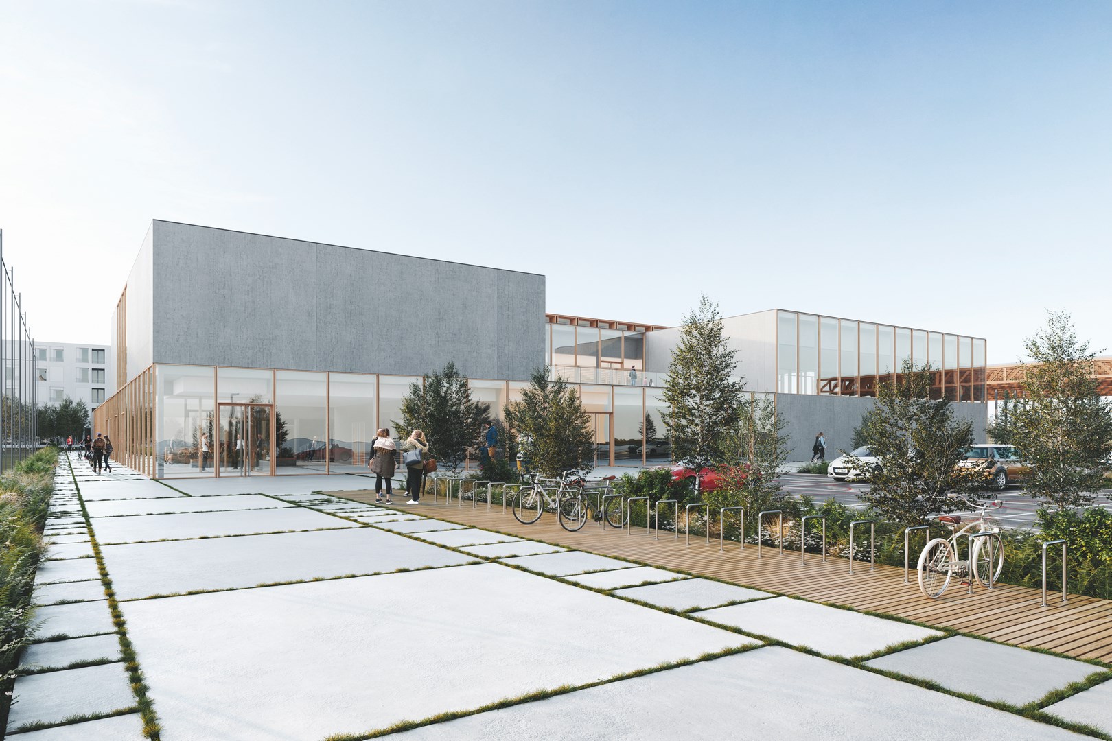 Complexe sportif de Corbeville sur le plateau de Saclay, Orsay (91) | maaj